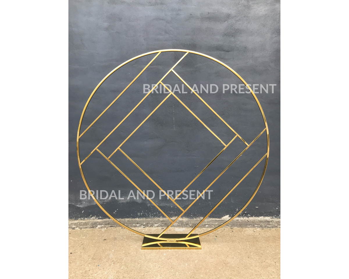 Sturdy Circle Backdrop Stand for Wedding Flower Arch Decorations ...