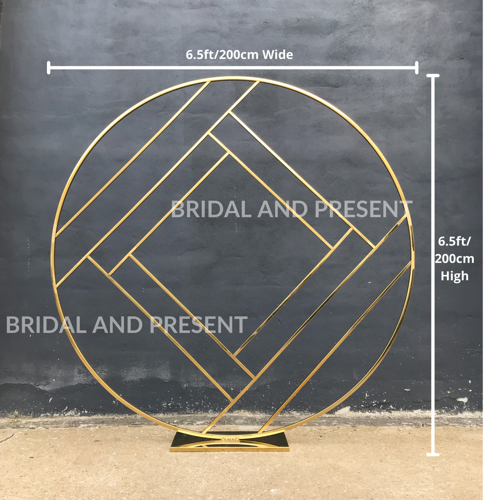Sturdy Circle Backdrop Stand for Wedding Flower Arch Decorations ...
